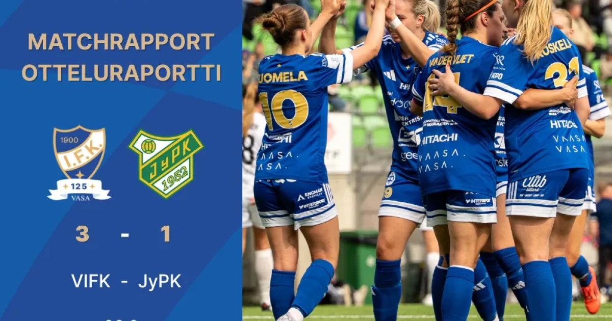 Framsida - MATCHRAPPORT – BRIOTECH NATIONELLA LIGAN: VIFK – JyPK 3–1 (3–0) » VIFK