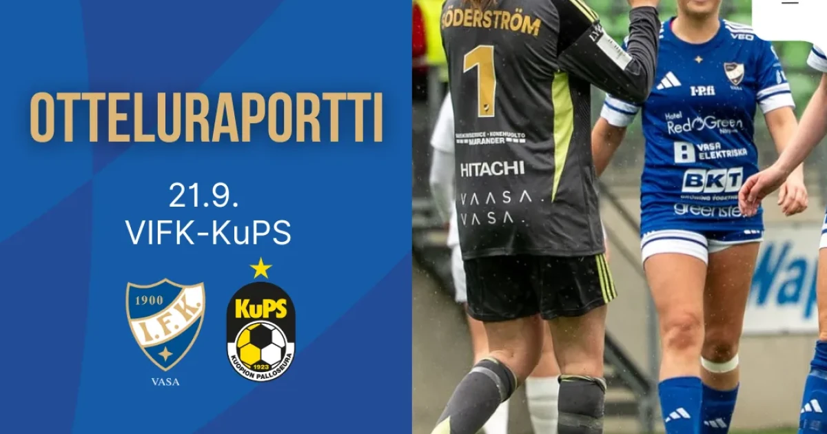Framsida - Otteluraportti: VIFK – KuPS 0–1 (0–1) Vaasa 21.9.2025 » VIFK