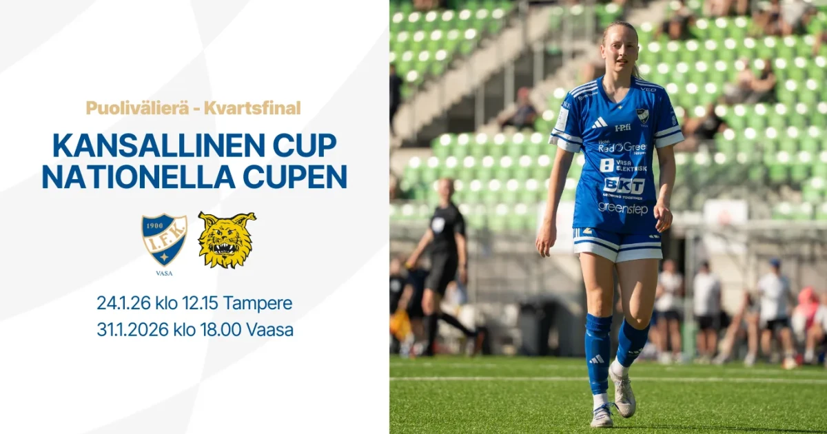 VIFK möter Ilves i Nationella cupens kvartsfinal – matcherna spelas i ...